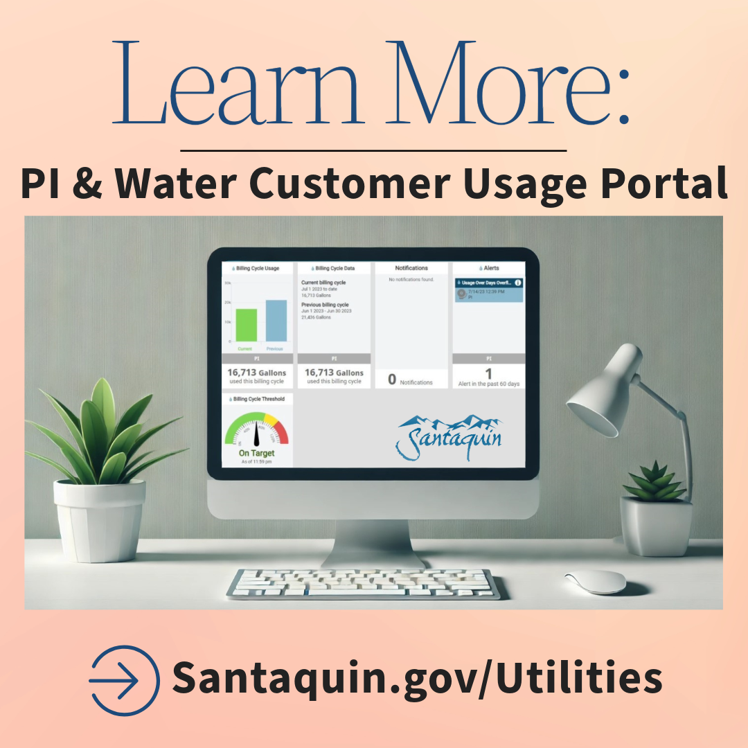 PI & Water Customer Usage Portal | Santaquin, UT